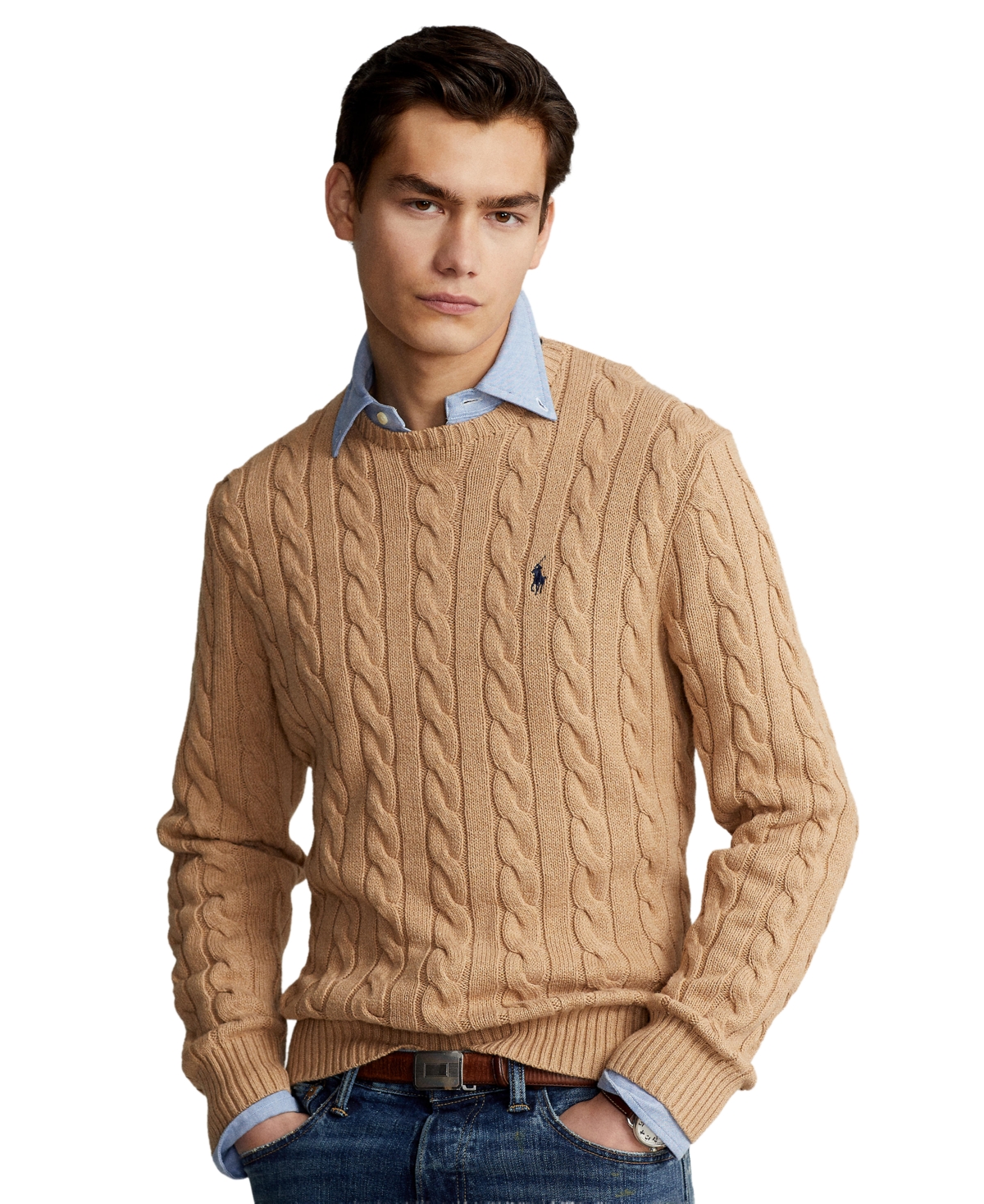 Click here for Polo Ralph Lauren Mens Cable-Knit Cotton Sweater -... prices