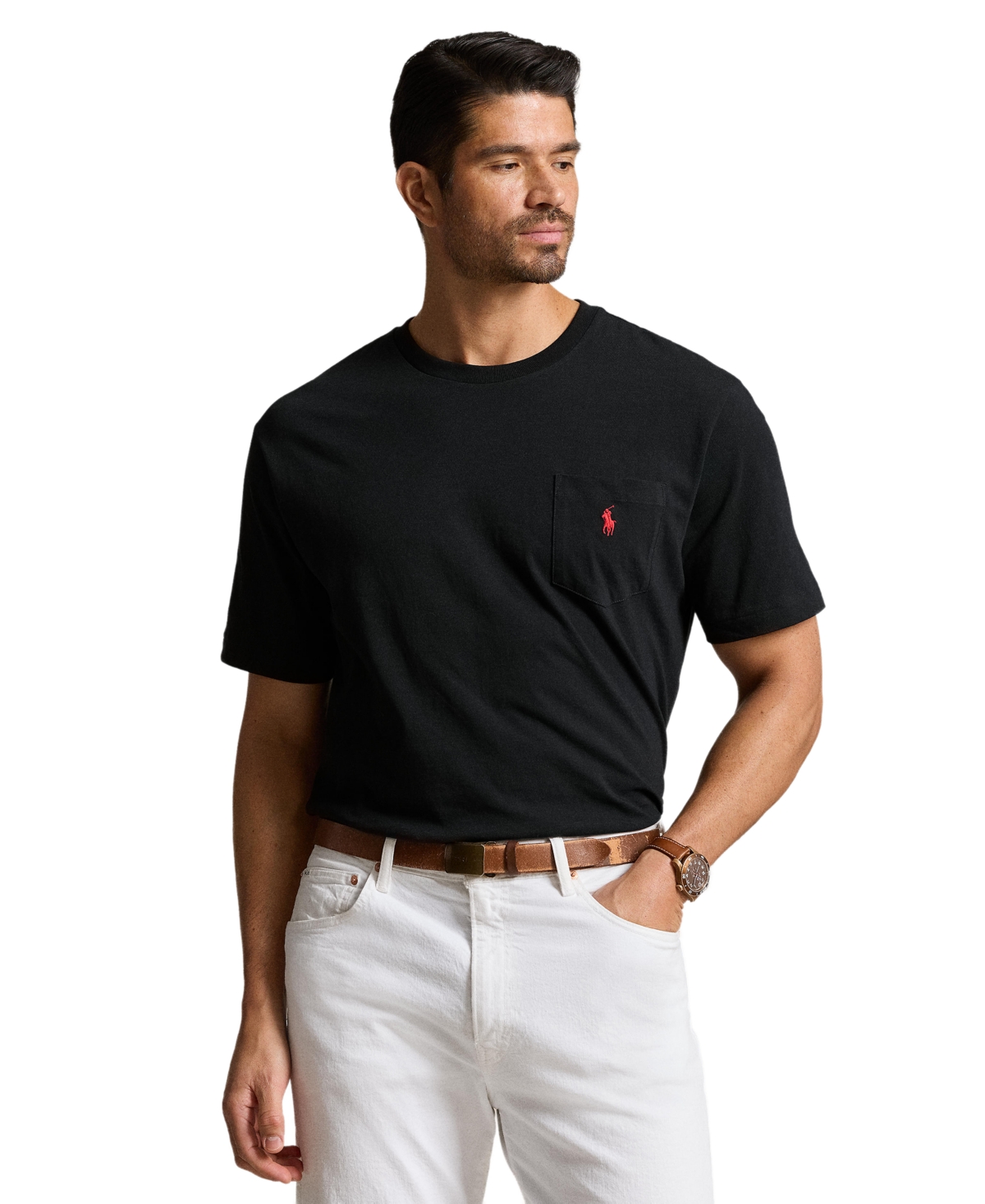 Click here for Polo Ralph Lauren Mens Big & Tall Crew-Neck Pocket... prices