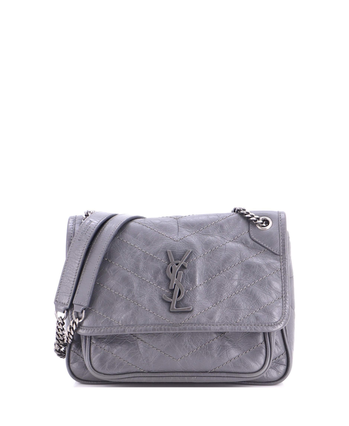 Click here for Pre-Owned Saint Laurent Baby Niki Chain Flap Bag M... prices