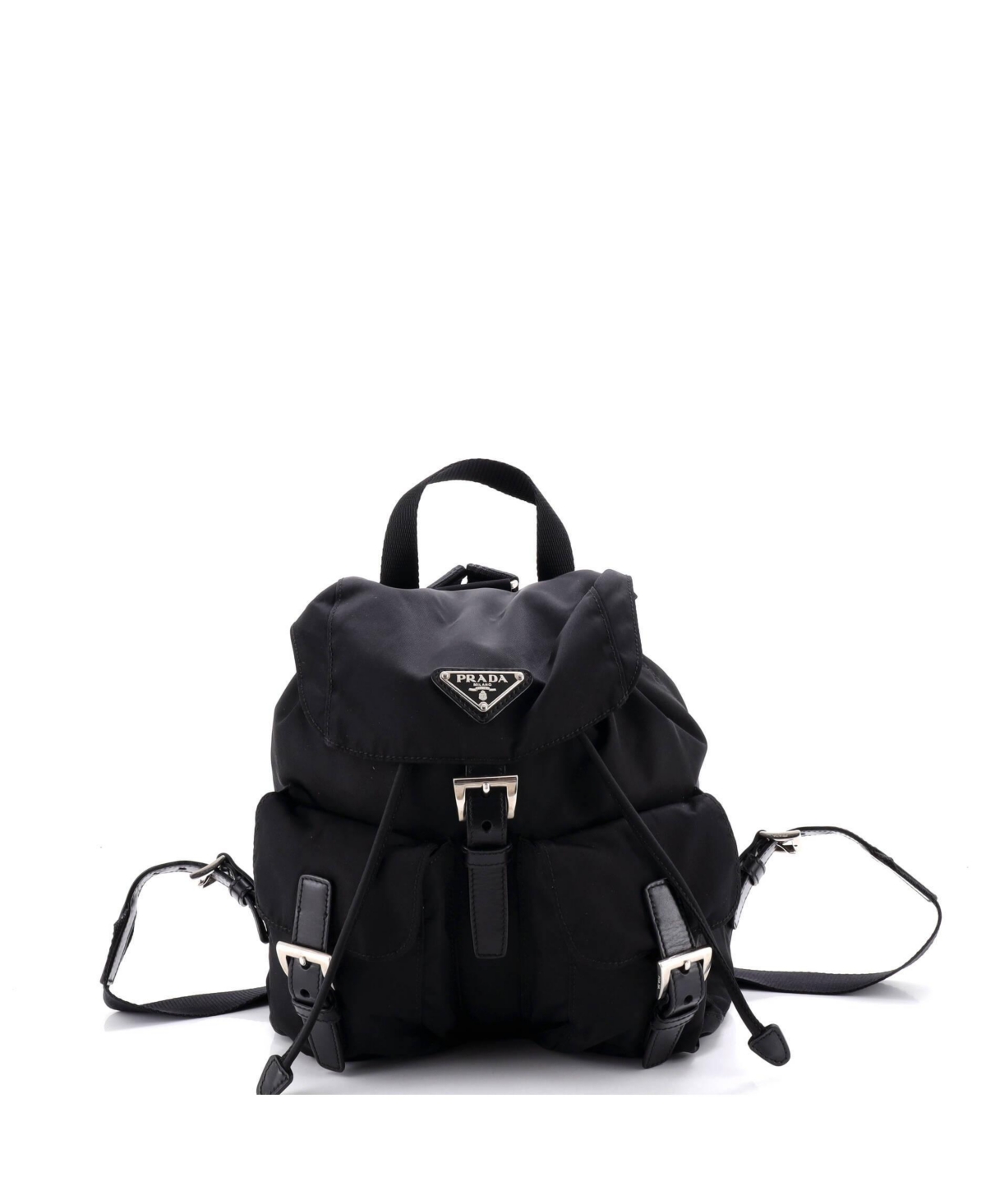 Click here for Pre-Owned Prada Small Double Front Pocket Backpack... prices