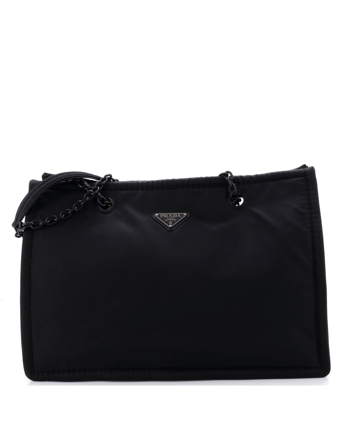 Click here for Pre-Owned Prada Large Padded Chain Shopper Tote Te... prices