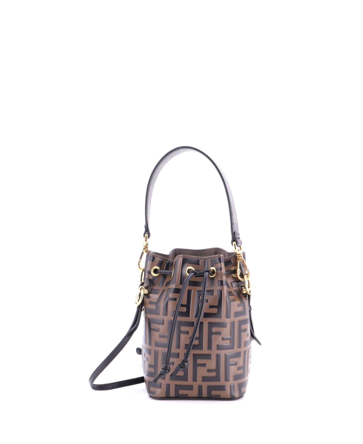 Click here for Pre-Owned Fendi Mini Mon Tresor Bucket Bag Zucca E... prices