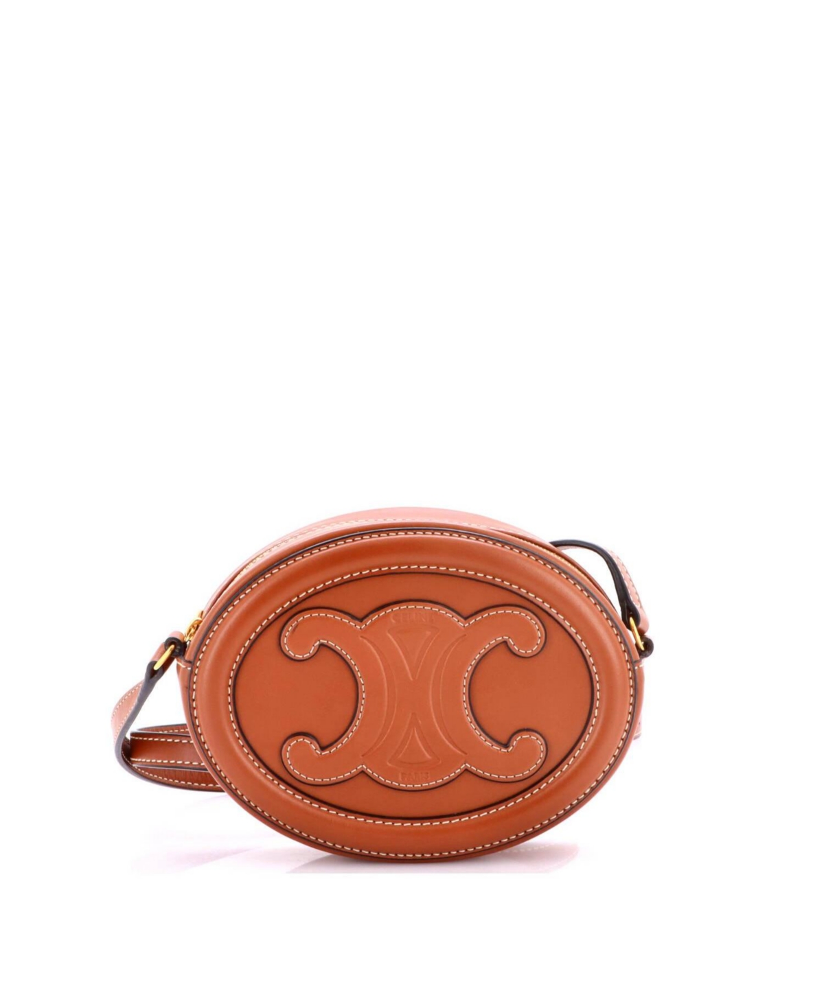 Click here for Pre-Owned Celine Mini Triomphe Oval Crossbody Bag... prices