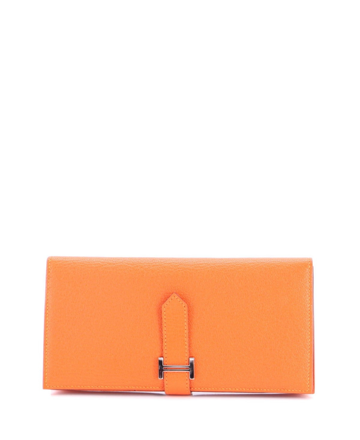 Click here for Pre-Owned HERMES Long Bearn Wallet Chevre Mysore -... prices