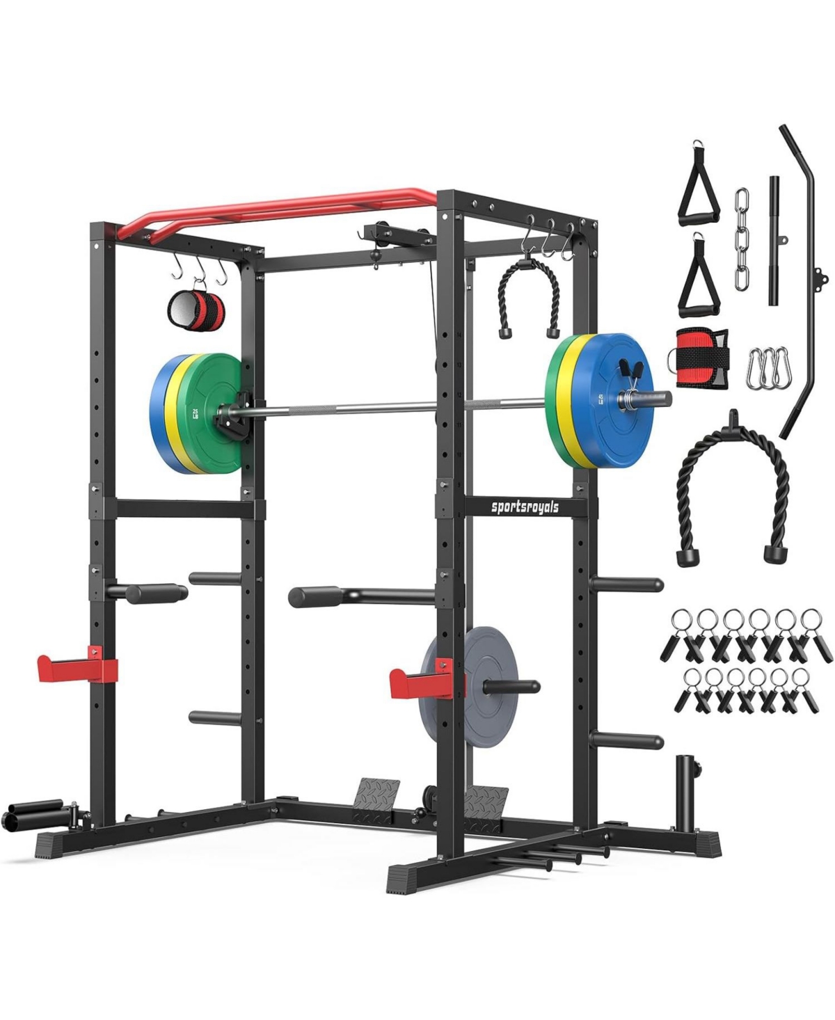 Click here for Fed Fitness Power Rack Cage with Weight Plates and... prices