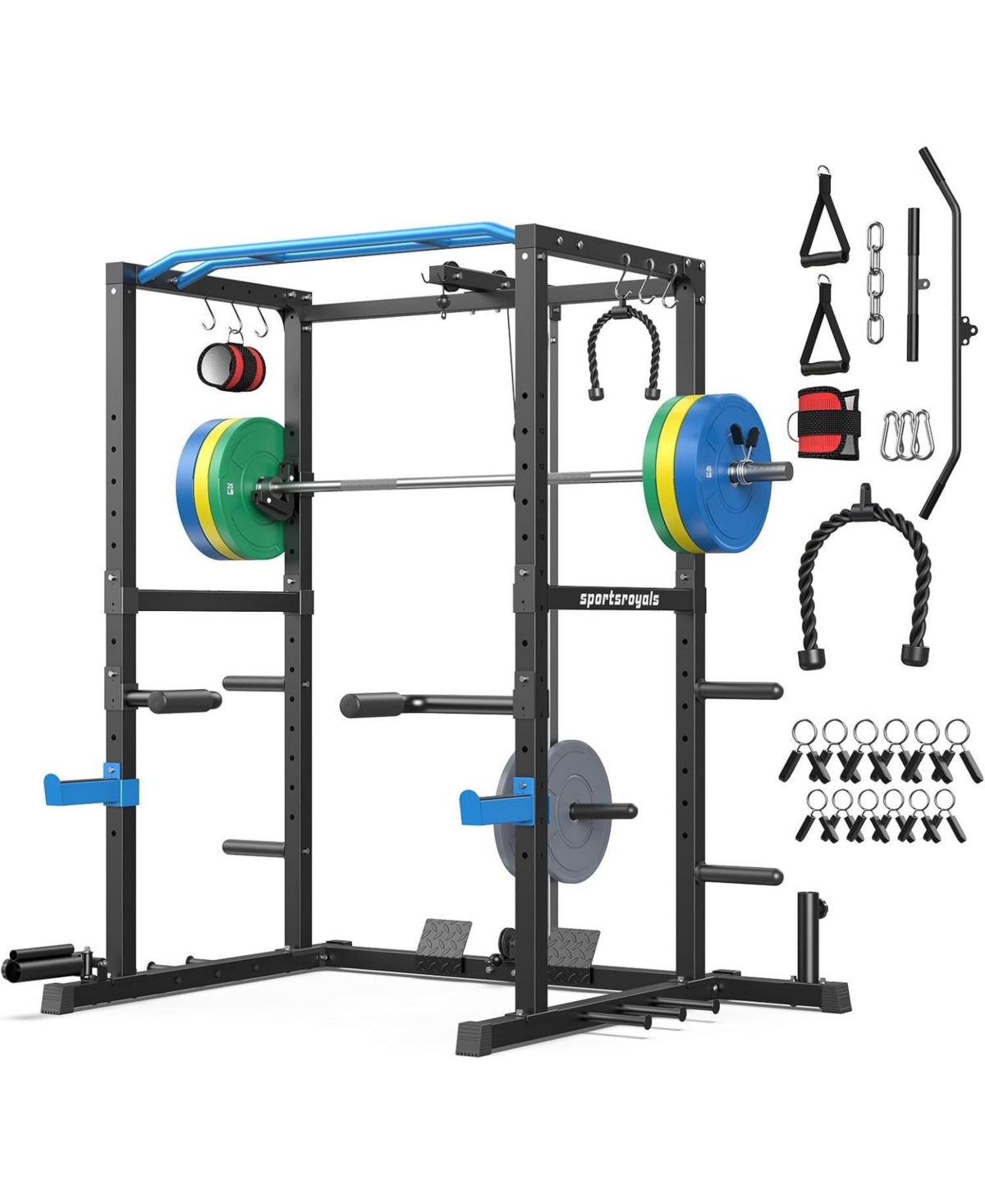 Click here for Fed Fitness Power Rack Cage with Weight Plates and... prices