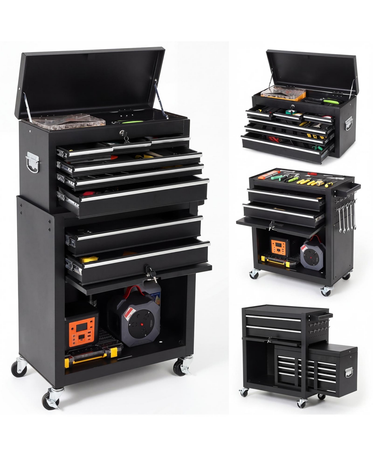 Click here for 2-in-1 Tool Storage Cabinet: A lockable  8-drawer... prices