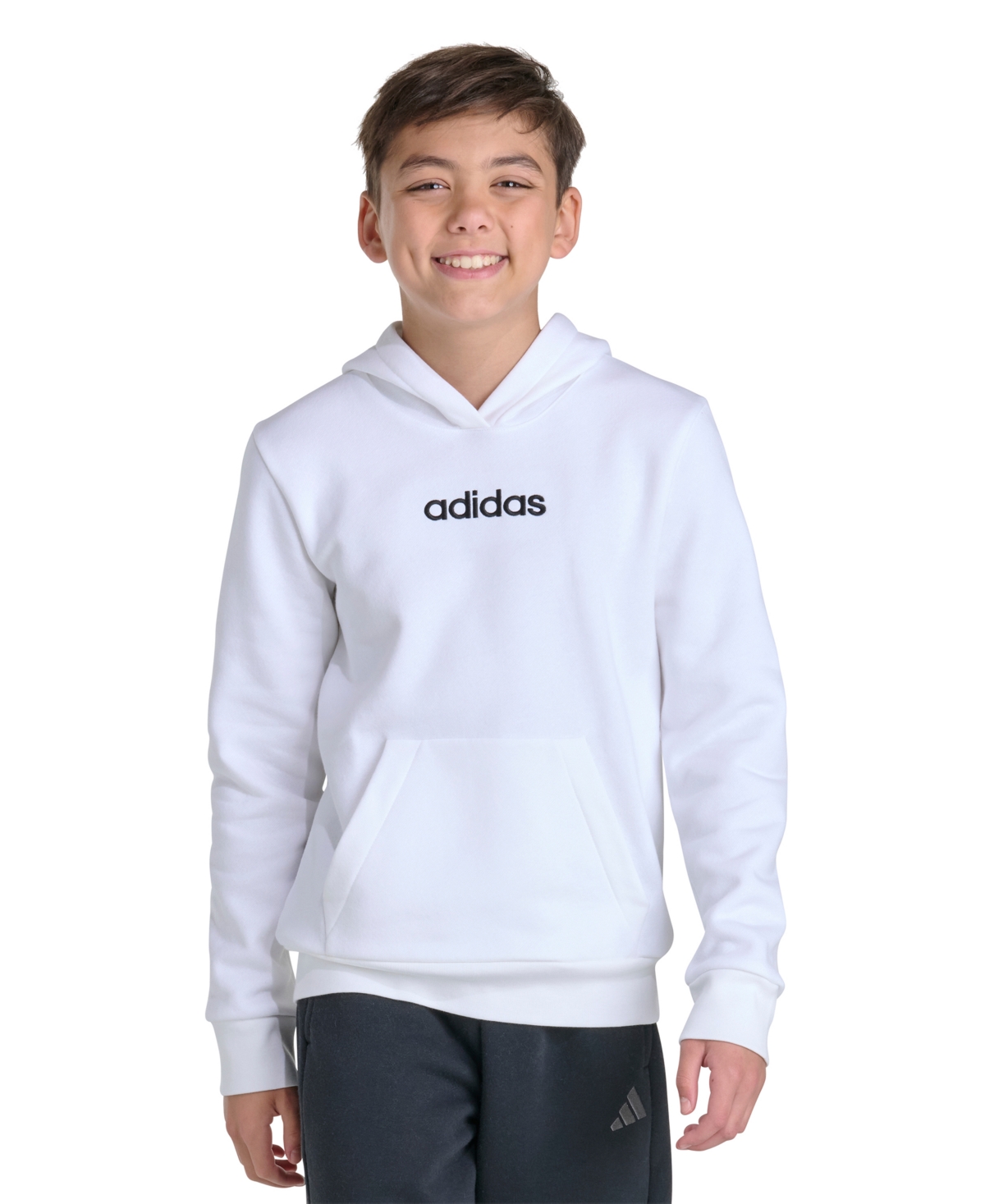 Click here for adidas Boys 8-20 Long-Sleeve Essential Linear Hood... prices