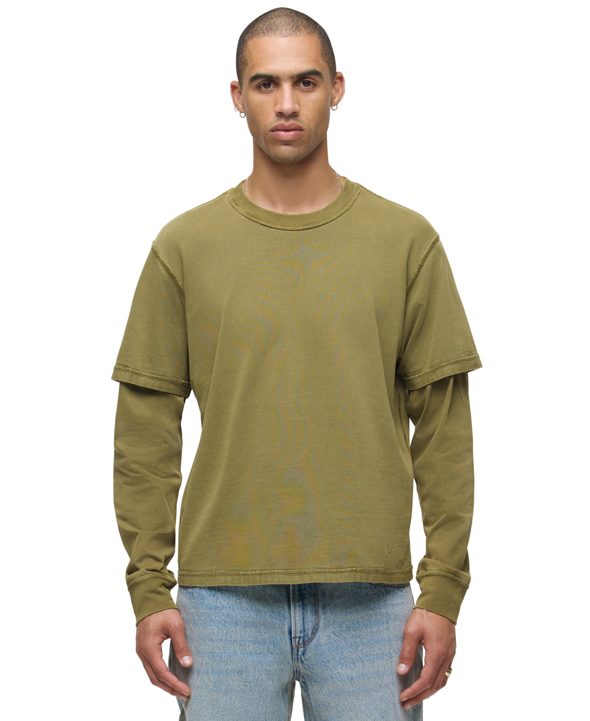 Click here for Hudson Jeans Mens Hybrid Cotton Long-Sleeve T-Shir... prices