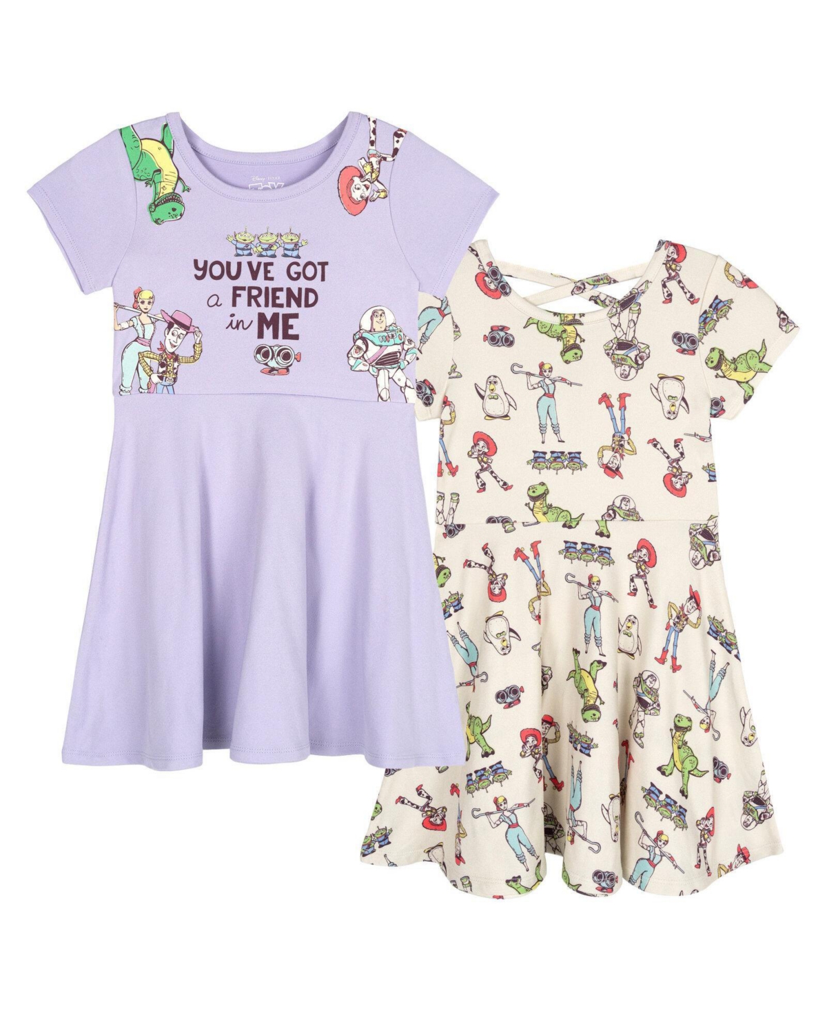 Click here for Frozen Girls 2 Pack Skater Dresses - Woody buzz li... prices