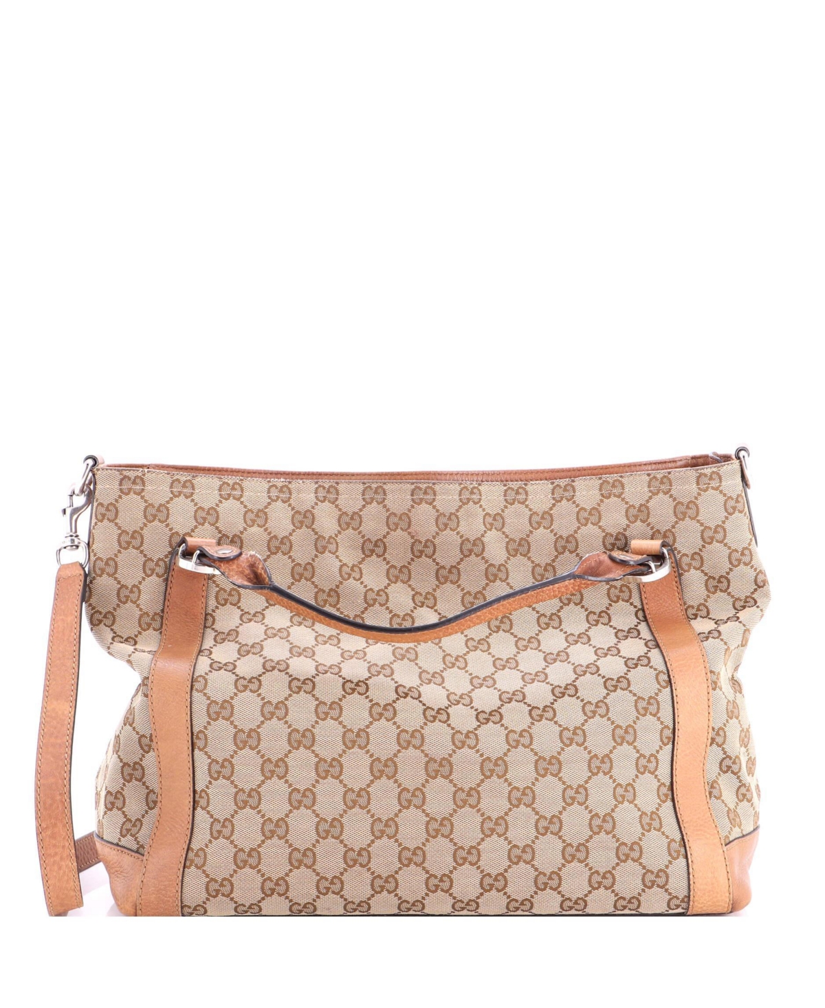 Click here for Pre-Owned Gucci Medium Miss Gg Tote Gg Canvas with... prices
