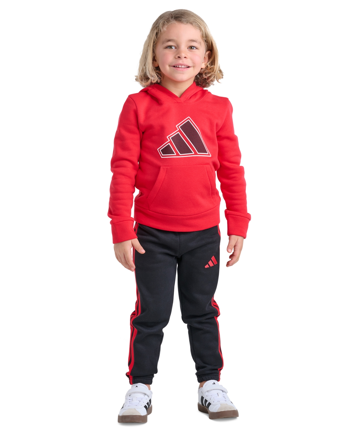 Click here for adidas Boys 2T-7 Long-Sleeve Graphic Sweatshirt an... prices