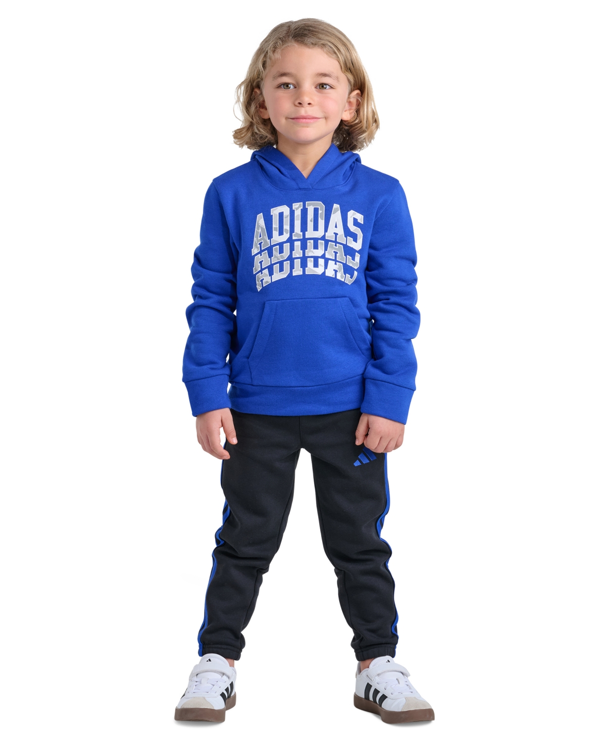 Click here for adidas Boys 2T-7 Long-Sleeve Graphic Sweatshirt an... prices