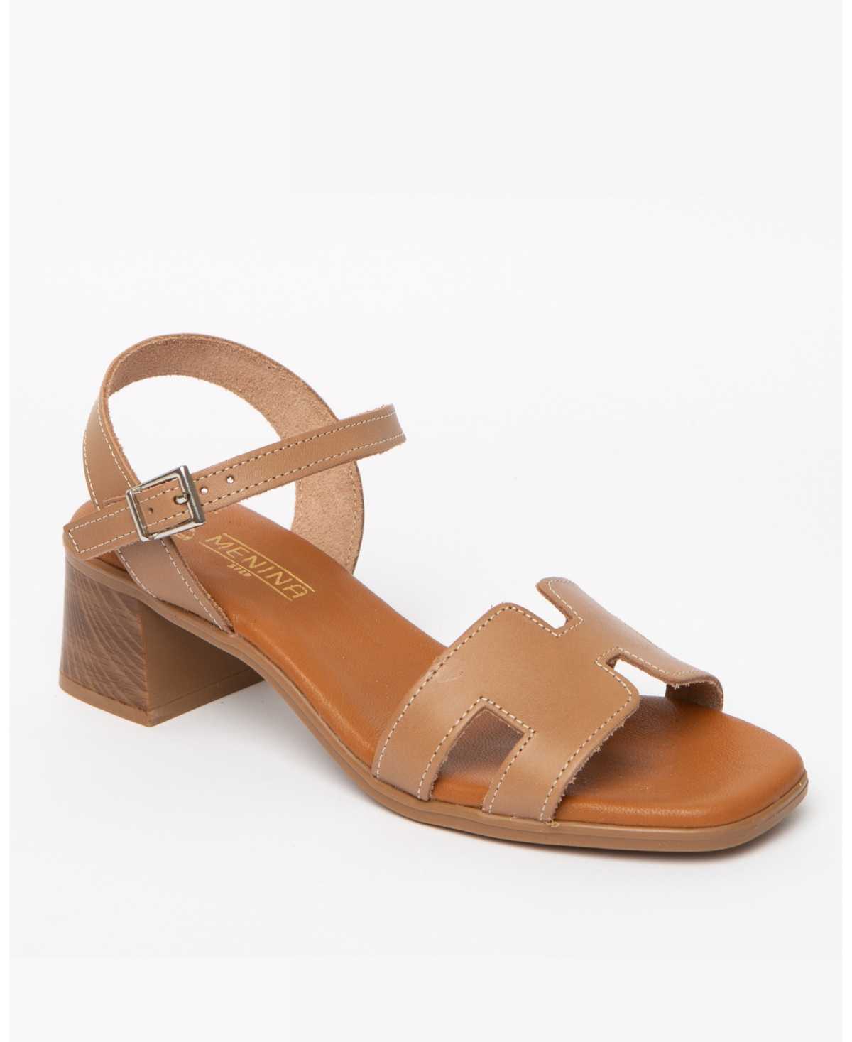 Click here for Menina Step Womens Celia Heeled Sandal - Beige prices
