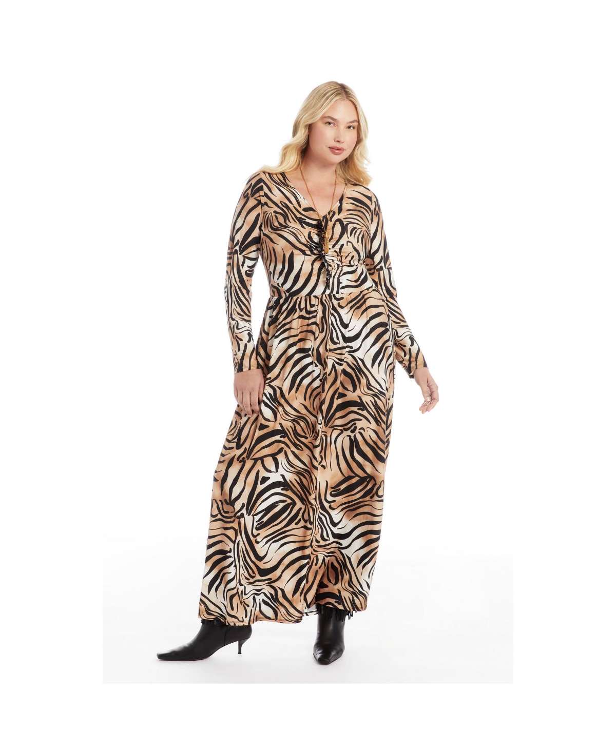 Click here for June + Vie Womens June + Vie V Neck Midi Dress - M... prices