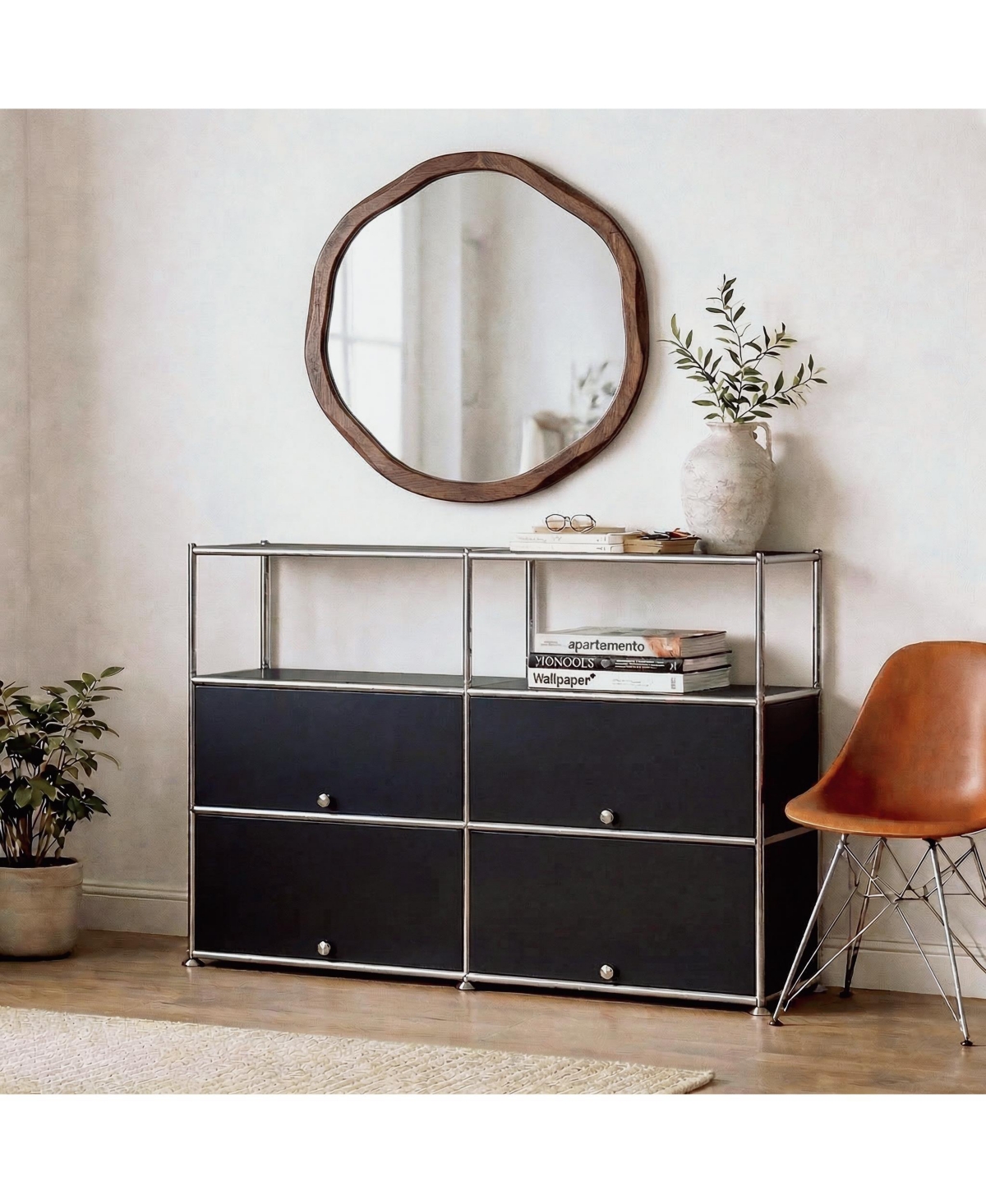 Click here for 4-Tier Twin-Row Modular Metal Storage Cabinet  Fre... prices
