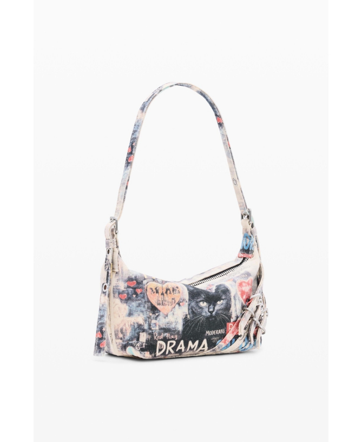 Click here for Desigual Womens Small Printed Bag - Multi prices
