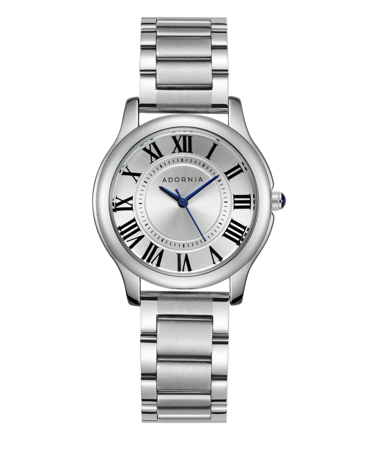 Click here for Adornia Womens Silver Classic White Face Watch - S... prices