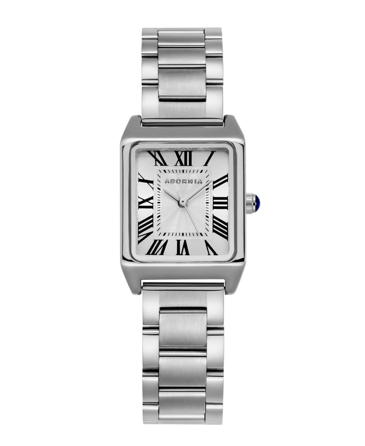Click here for Adornia Womens Silver Berlin White Face Watch - Si... prices