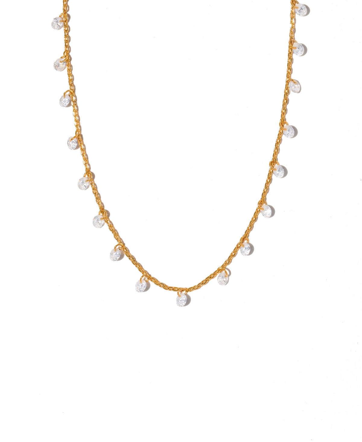Click here for Girls Crew Crystal Dew You Necklace - Gold prices