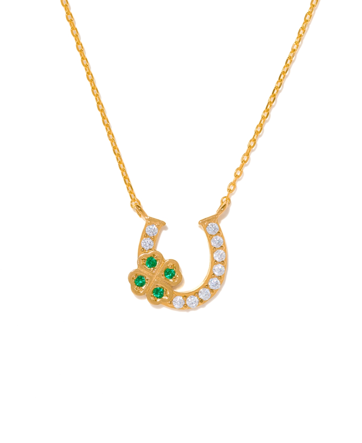 Click here for Girls Crew Gold-Plated Crystal Lucky Charm Necklac... prices