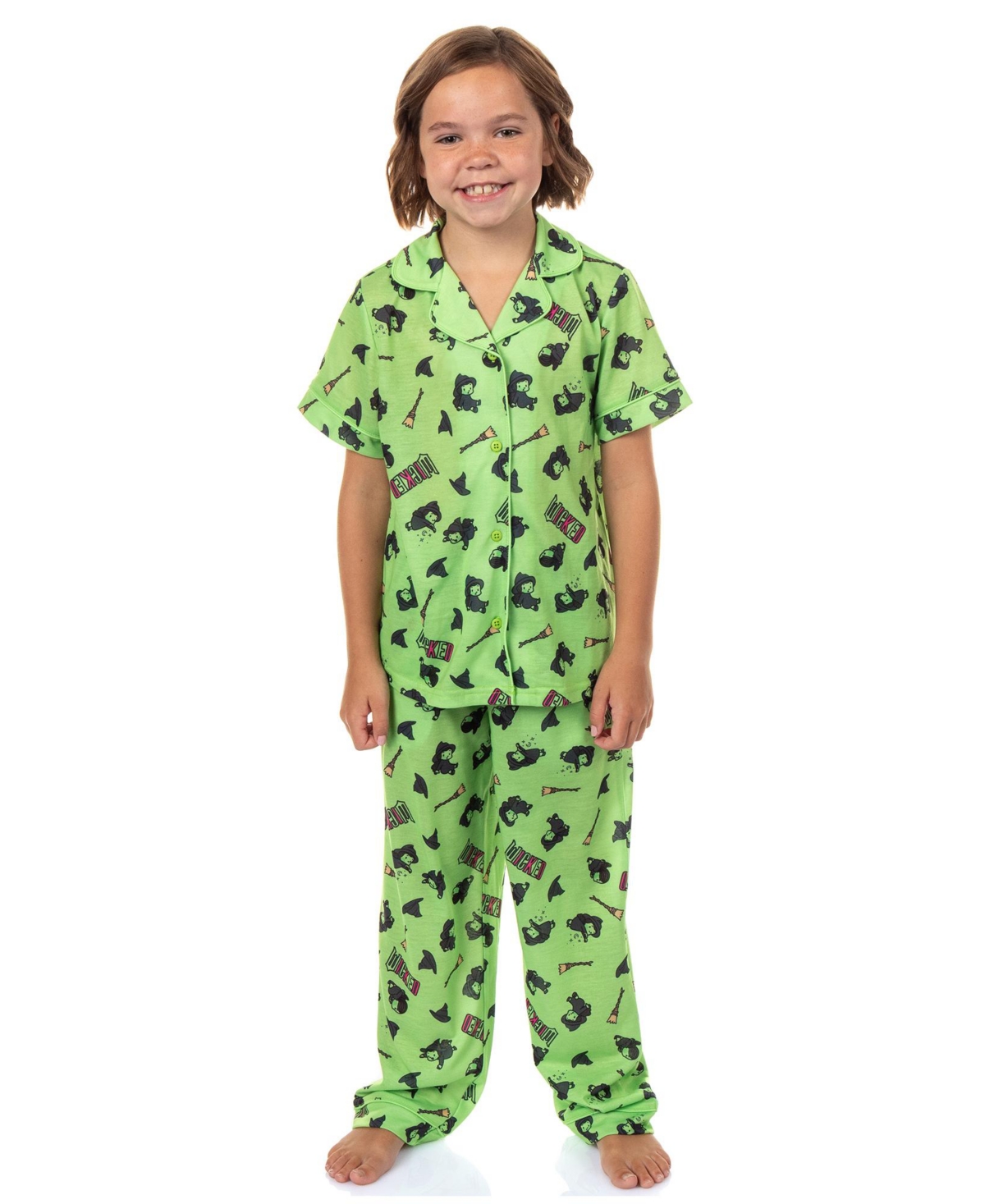 Click here for Wicked Girls (6-16) Elphaba Pajamas Chibi Broom Ha... prices