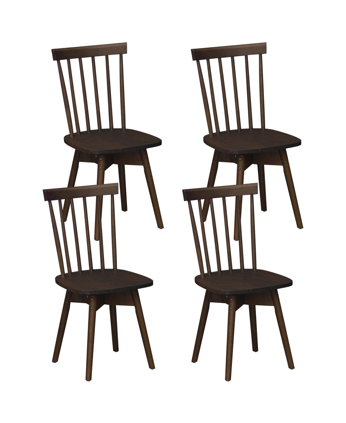 Click here for Gymax Dining Chairs Set of 4 Mid Century Rubber Wo... prices