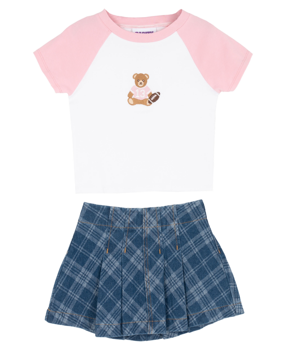 Click here for Rare Editions Girls 2T-6X Raglan T-Shirt and Plaid... prices
