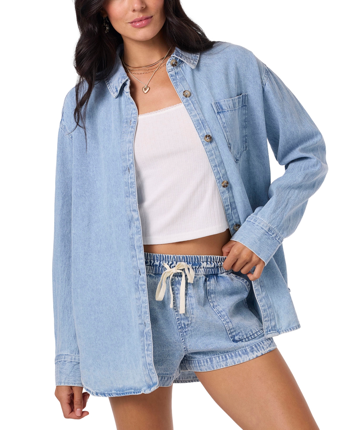 Click here for ONeill Womens Oversized Denim Shacket - Drifter prices