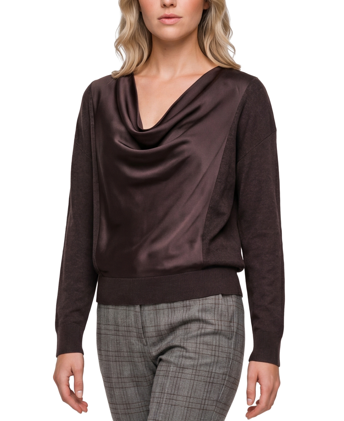 Click here for Liverpool Los Angeles Womens Cowl Neck Satin Front... prices