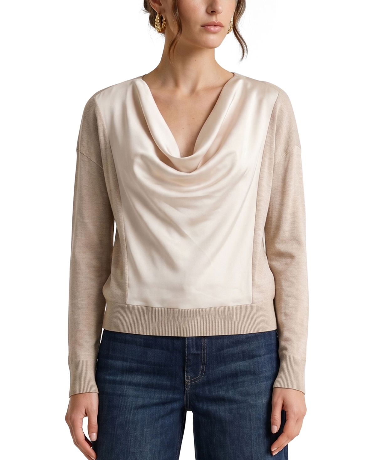 Click here for Liverpool Los Angeles Womens Cowl Neck Satin Front... prices