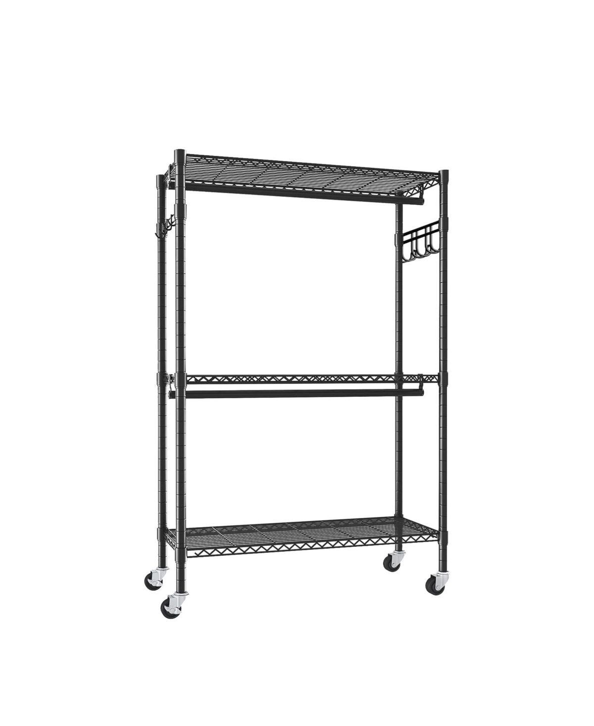 Click here for Viyet Rolling Garment Rack - 3-Tier Mobile Closet... prices