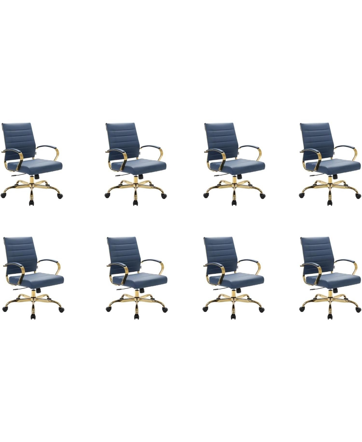 Click here for LeisureMod (Set of 8) Benmar Modern Leather Office... prices