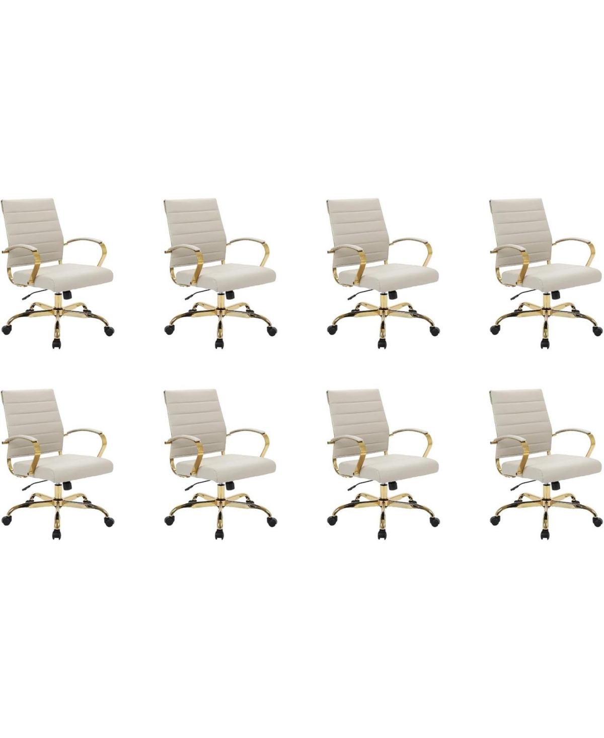 Click here for LeisureMod (Set of 8) Benmar Modern Leather Office... prices