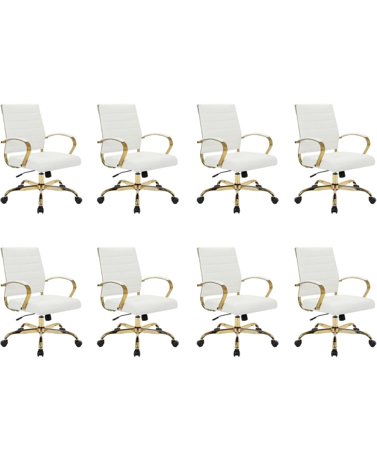 Click here for LeisureMod (Set of 8) Benmar Modern Leather Office... prices