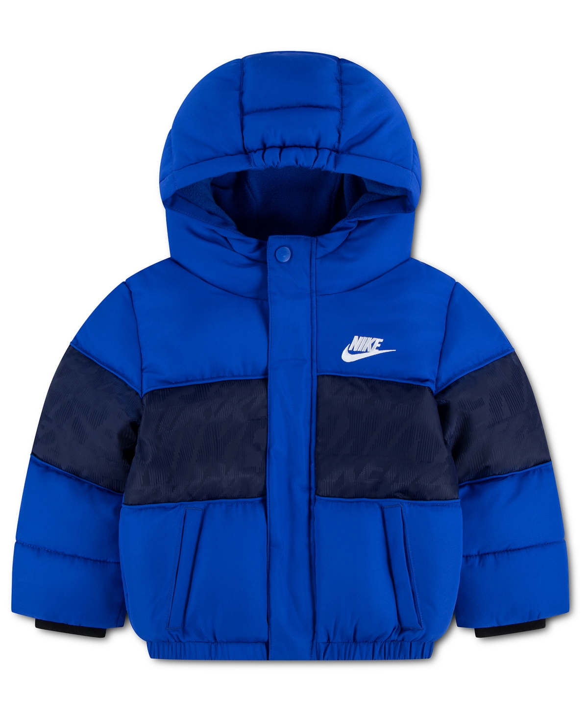 Click here for Nike Boys 4-7 Jacquard Logo Mixed Media Puffer Jac... prices