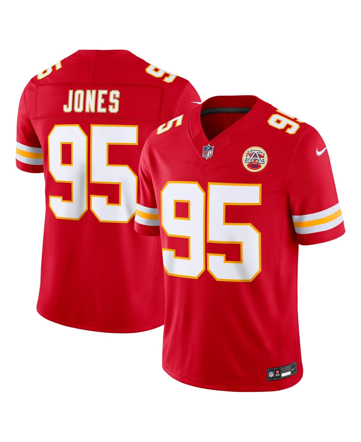 Click here for Nike Mens Chris Jones Red Kansas City Chiefs Vapor... prices