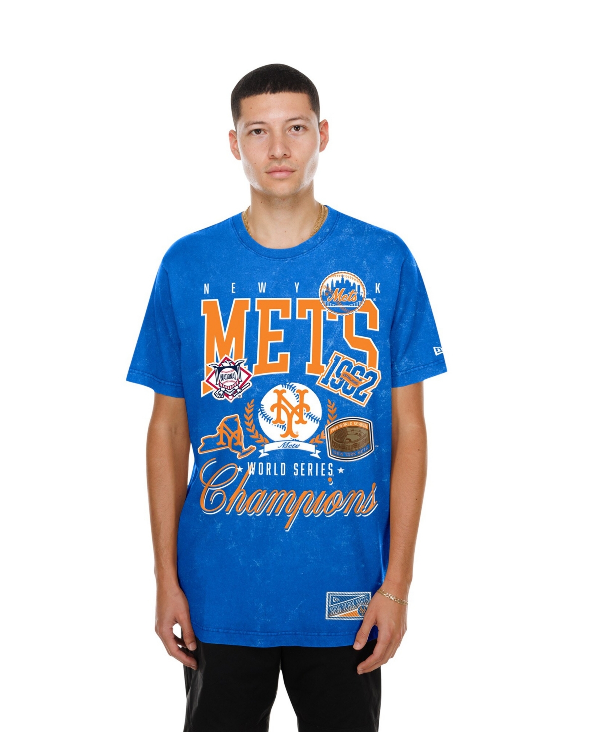 Click here for New Era Mens Royal New York Mets Mineral Wash T-Sh... prices
