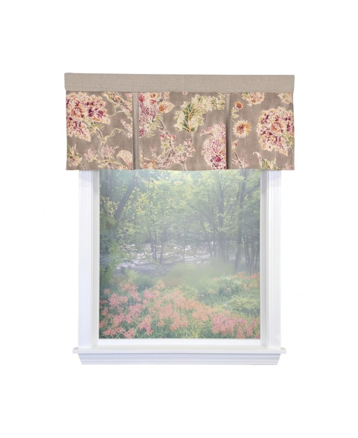 Click here for Rlf Home Monte Cristo Pleated Window Valance 100 C... prices