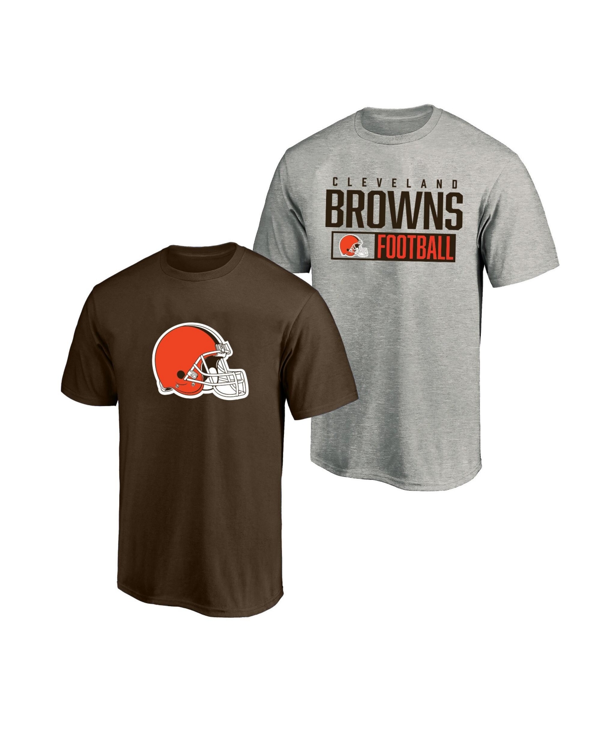 Click here for Fanatics Mens 2-Pack Heather Gray/Brown Cleveland... prices