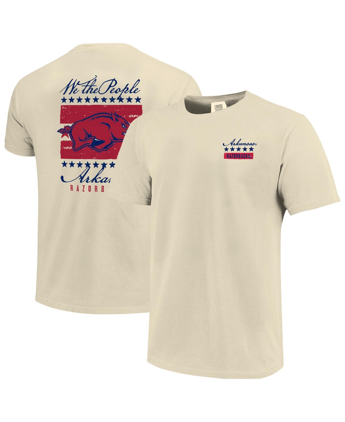 Click here for Image One Mens Cream Arkansas Razorbacks Uncle Sam... prices