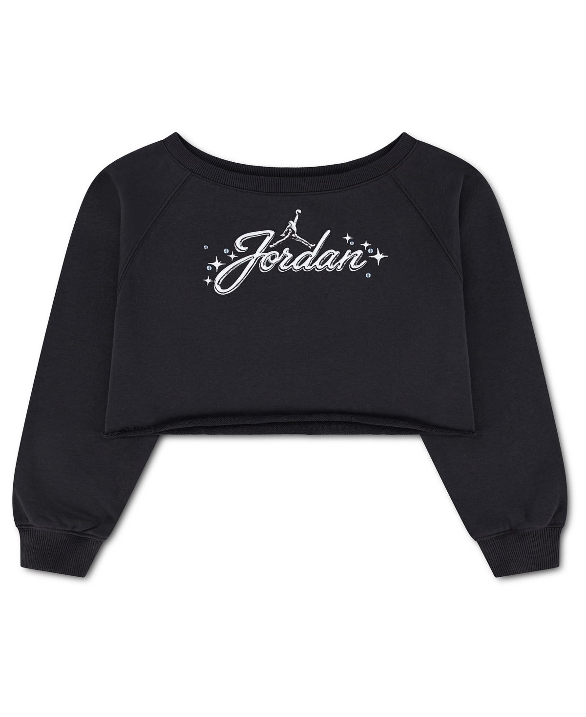 Click here for Jordan Girls 7-16 Rebel Rose Fleece Top - Off Noir prices