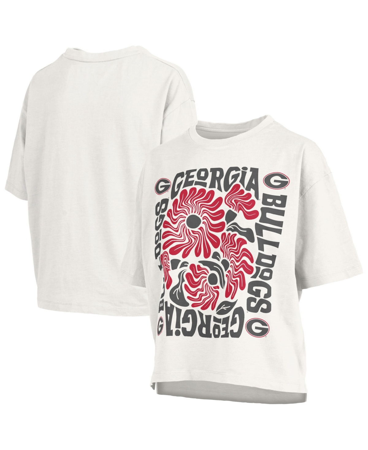 Click here for Pressbox Womens White Georgia Bulldogs Elena Overs... prices