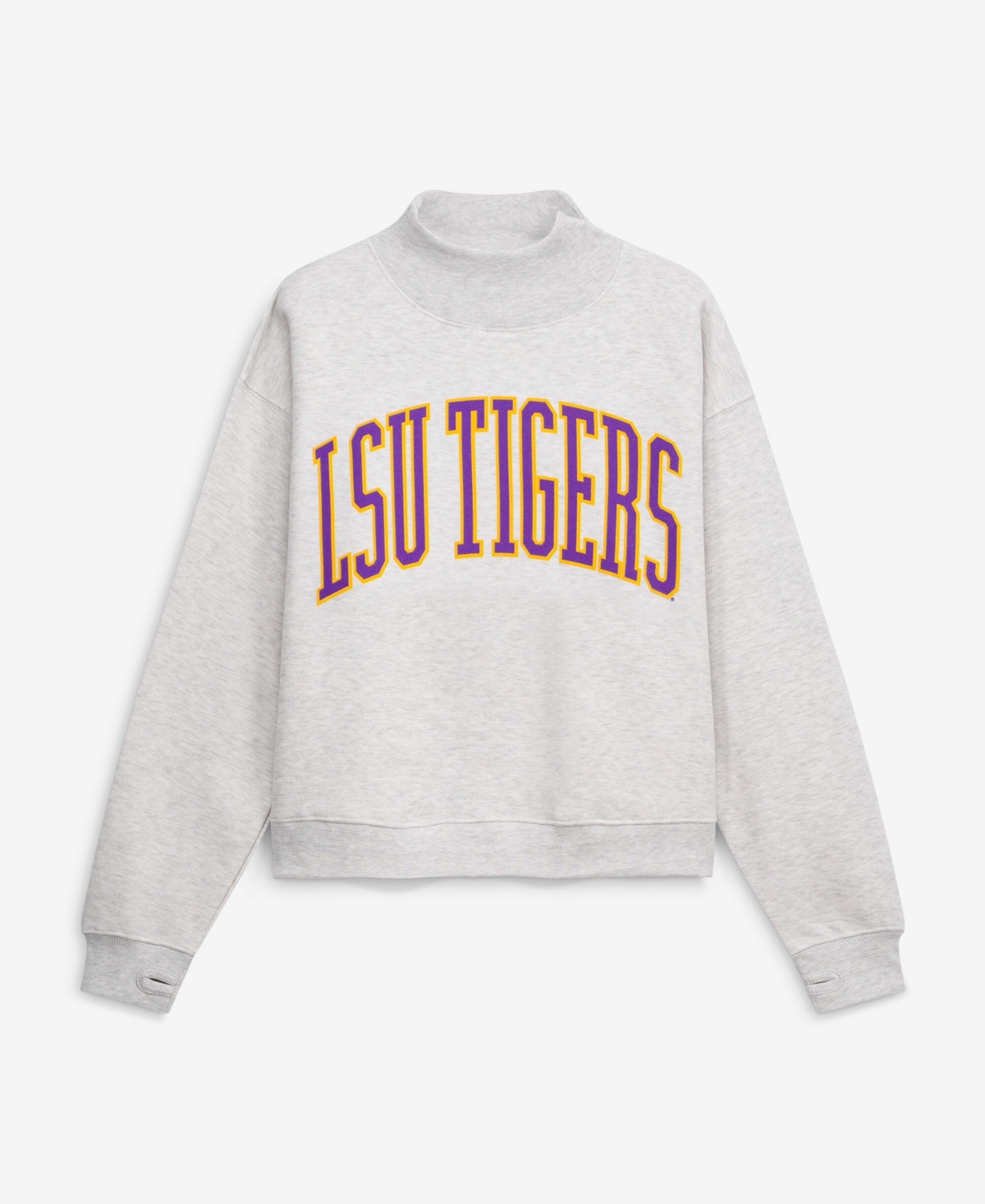 Click here for Pressbox Womens Ash Lsu Tigers Oversized Nelson Mo... prices