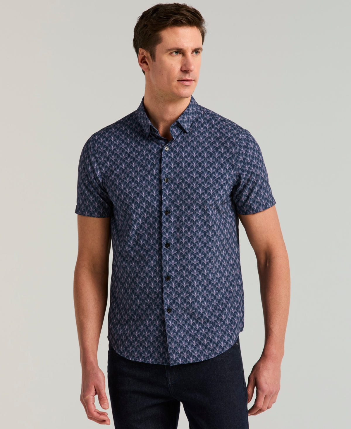 Click here for Perry Ellis Mens Ombre Diamond Print Shirt - Pagea... prices