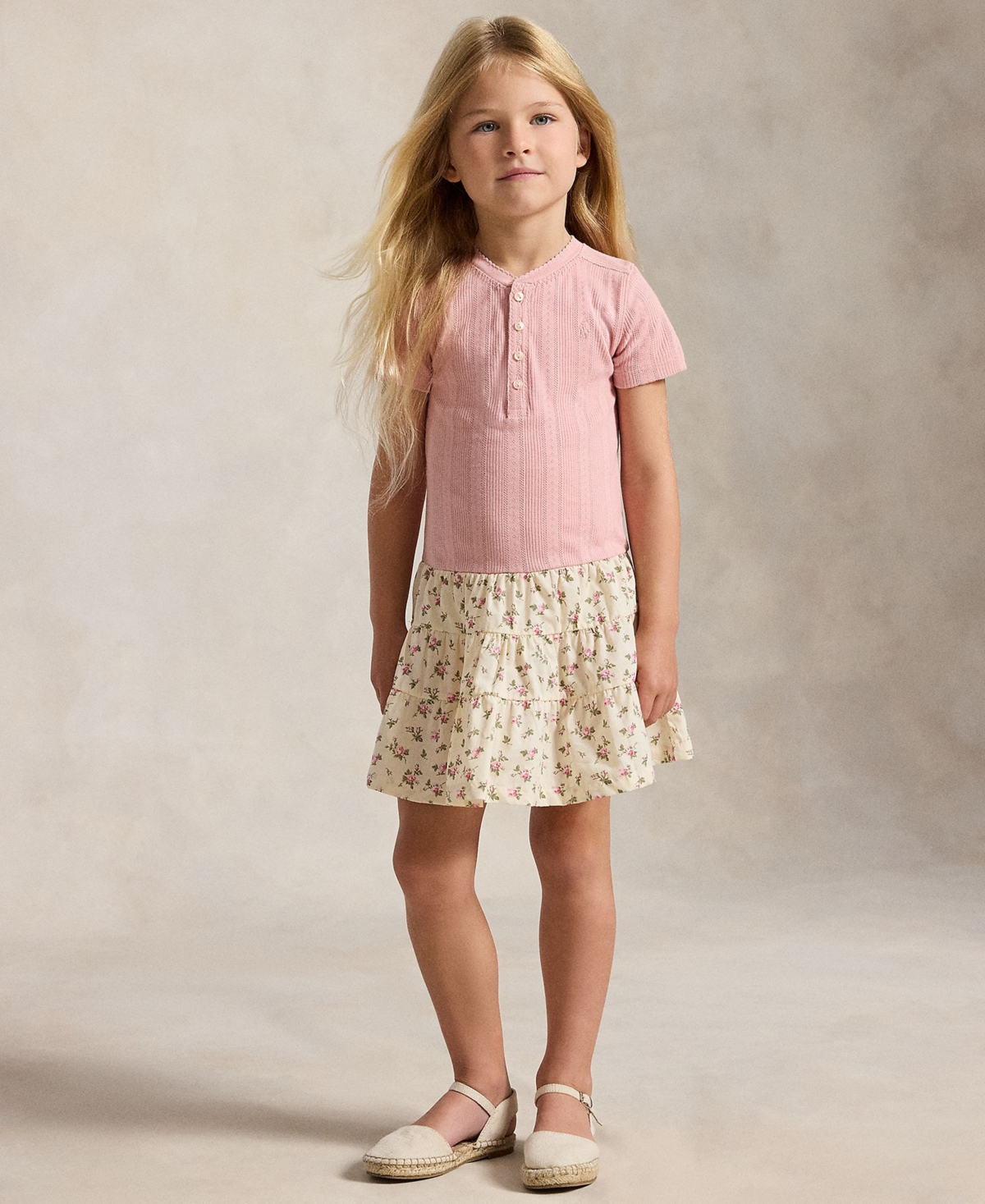 Click here for Polo Ralph Lauren Girls 2T-6X Floral-Skirt Pointel... prices