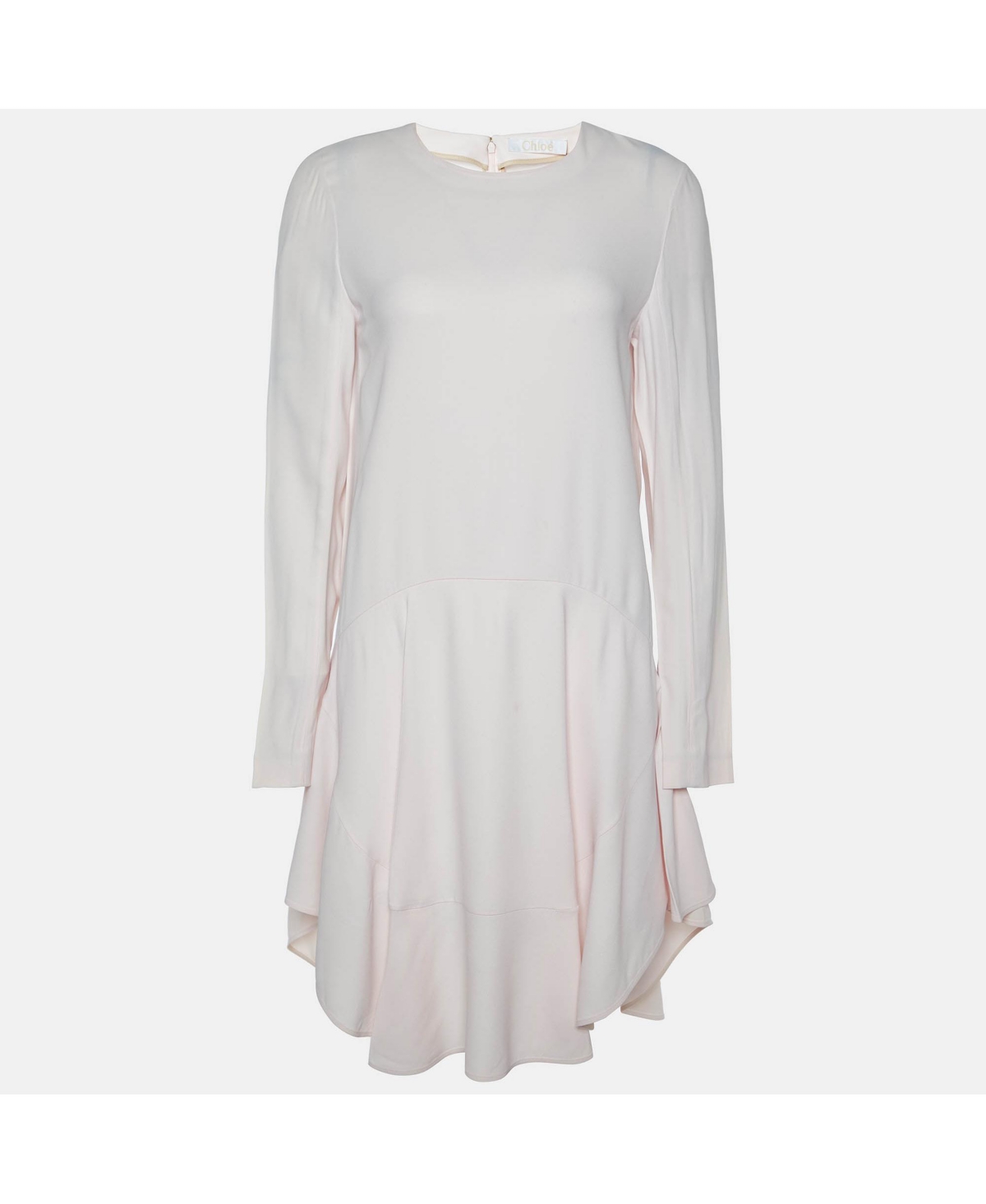 Click here for Pre-Owned Chloe Womens Pink Mist Crepe Mini Full S... prices