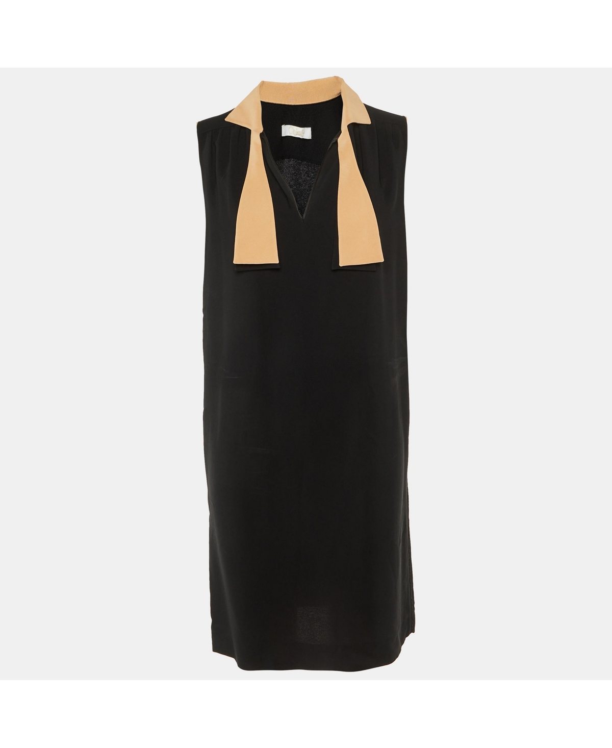 Click here for Pre-Owned Chloe Womens Crepe Neck Tie Detail Short... prices