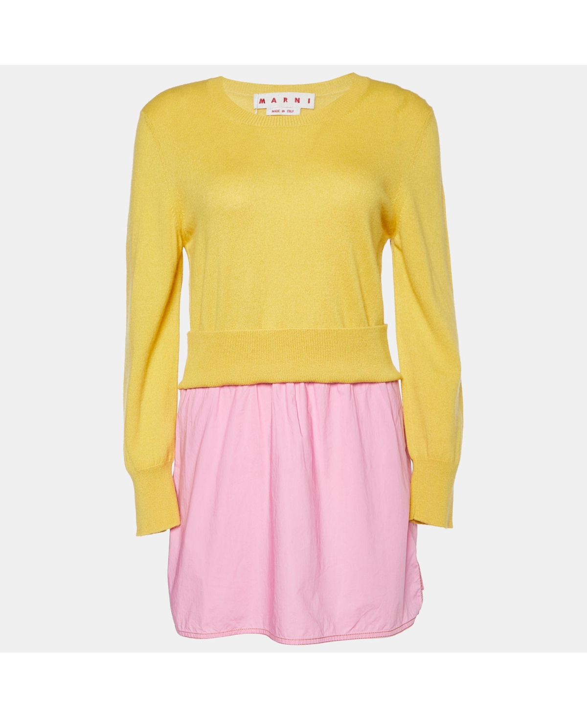 Click here for Pre-Owned Marni Womens Knit and Cotton Layered Swe... prices