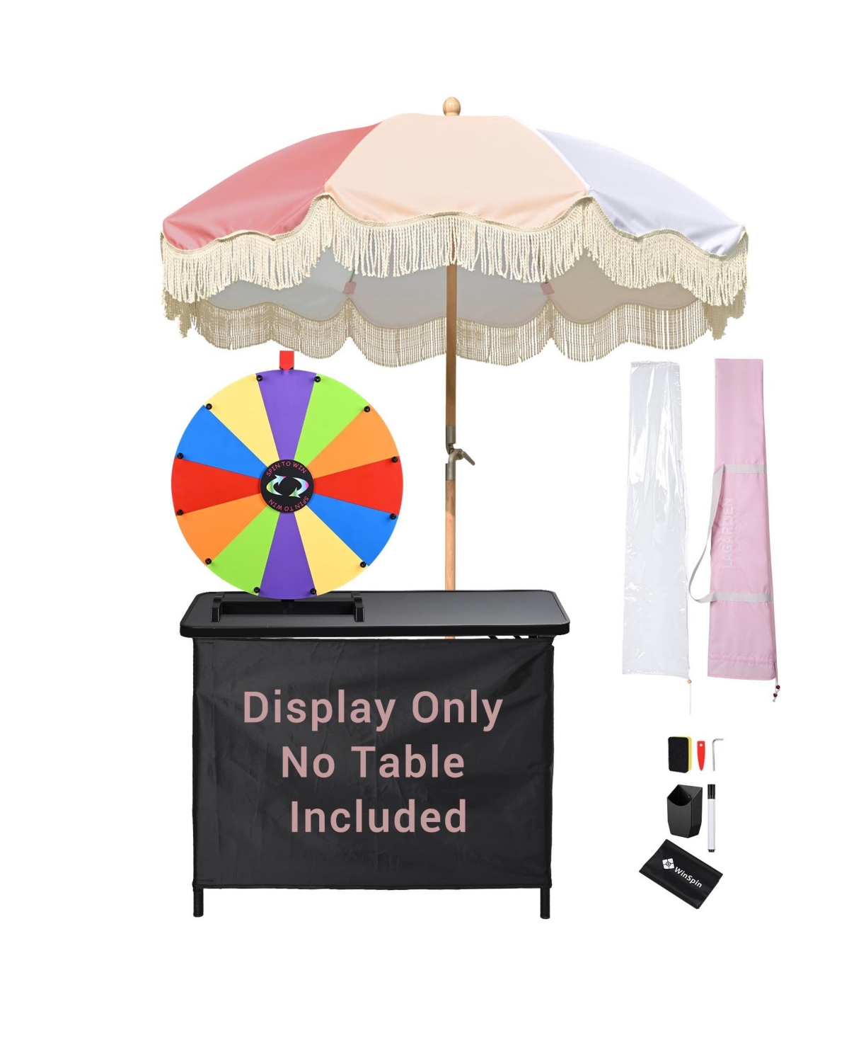 Click here for WinSpin 24 Modular Prize Wheel Tabletop w/ Palm Sp... prices